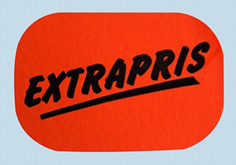 Etikett självhäft.36x24 Extrapris | Dahlander Marking